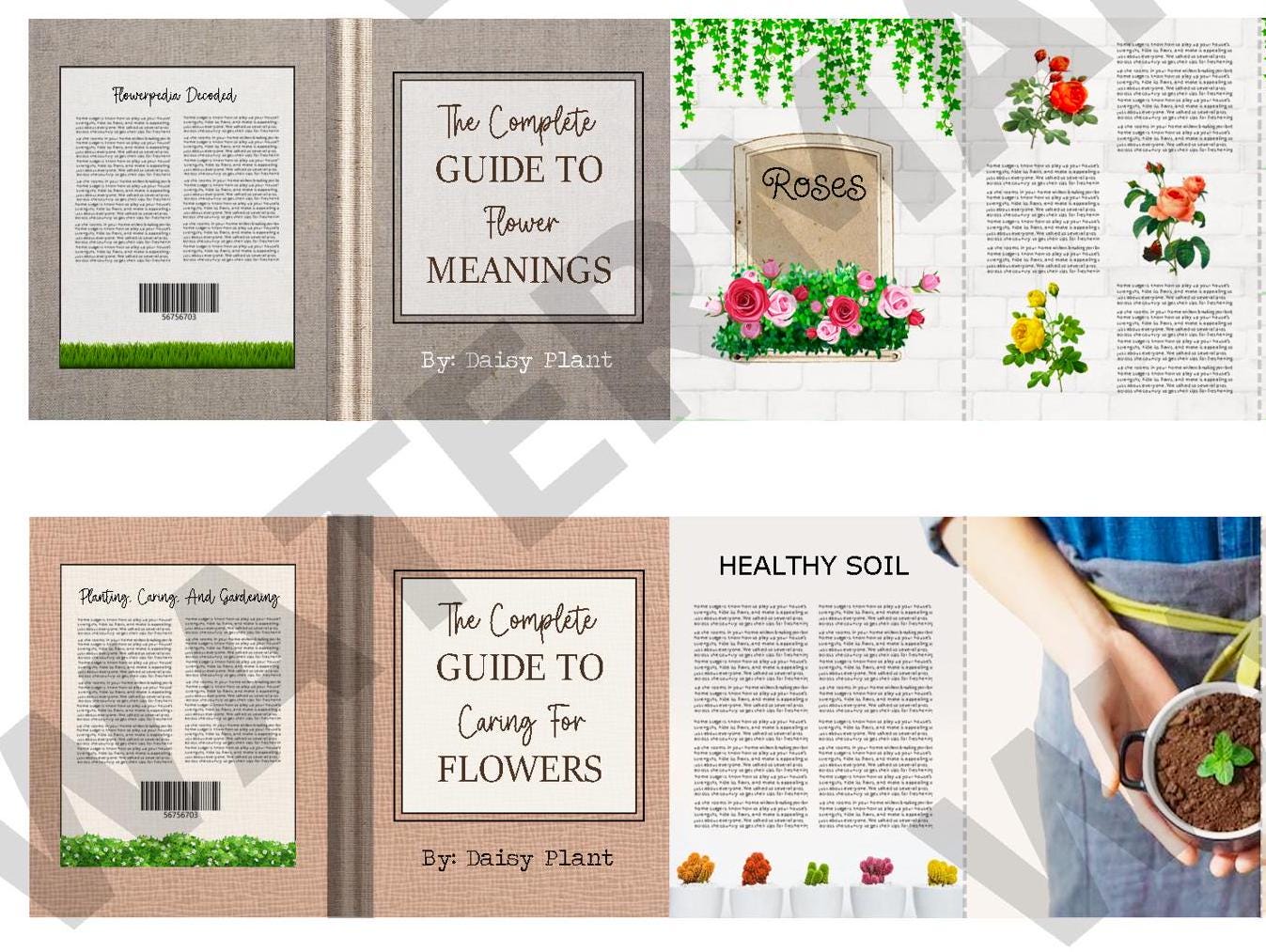 FLOWER BOOKS & SEEDS Packets: Miniature Printable Set - Etsy