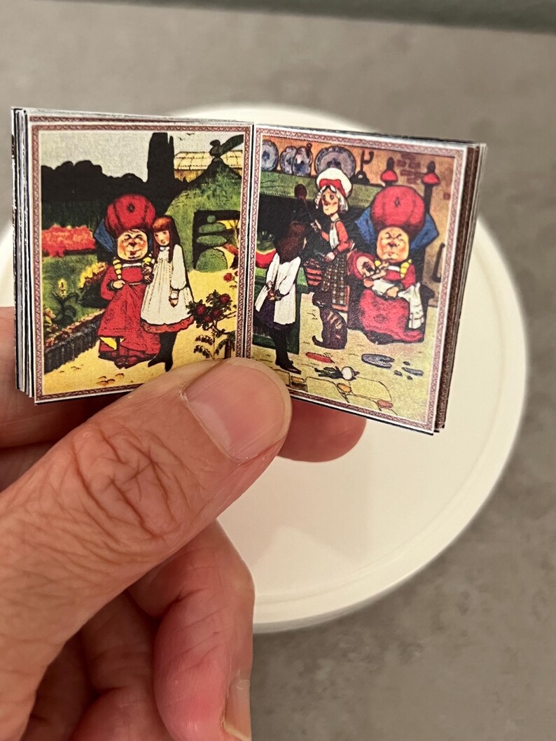 DOWN the RABBIT HOLE - Printable Miniature Book of Alice in Wonderland ...