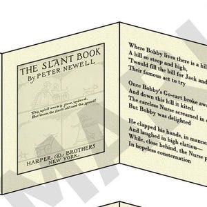 THE SLANT BOOK - A Printable Miniature Classic Book - Etsy