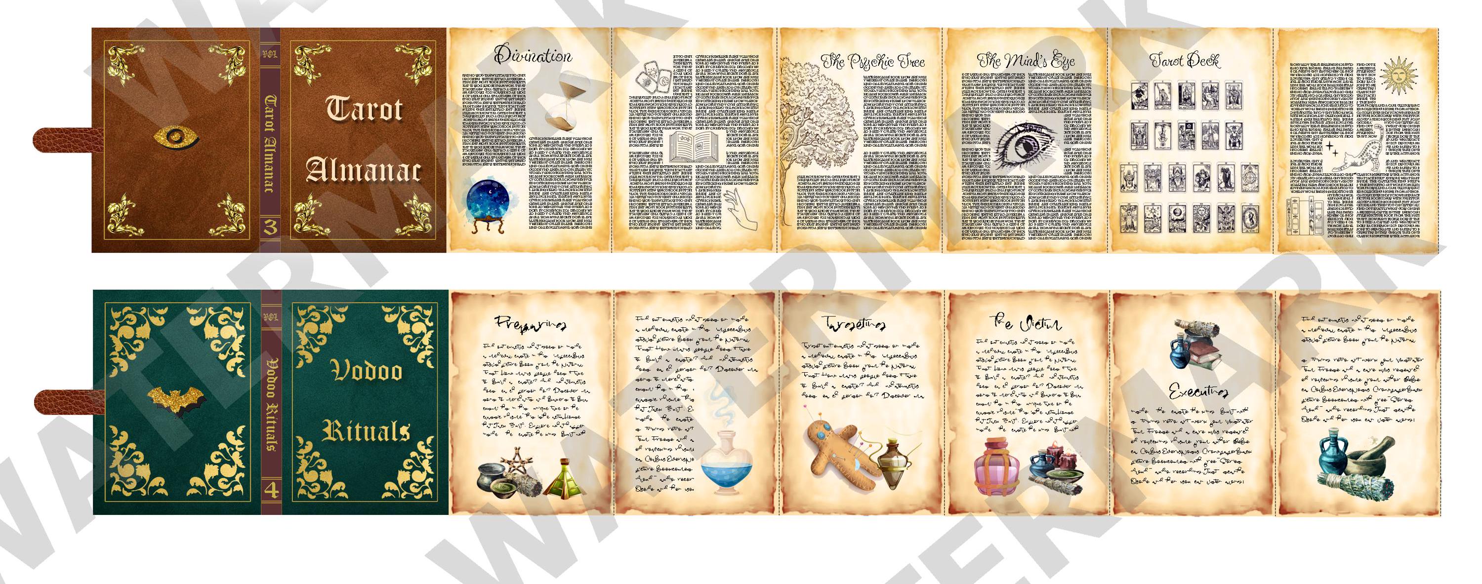 A Set of 4 Printable Miniature Halloween Books - Etsy