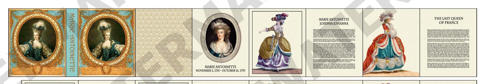 MARIE ANTOINETTE - A Printable Miniature Vintage Book - Etsy