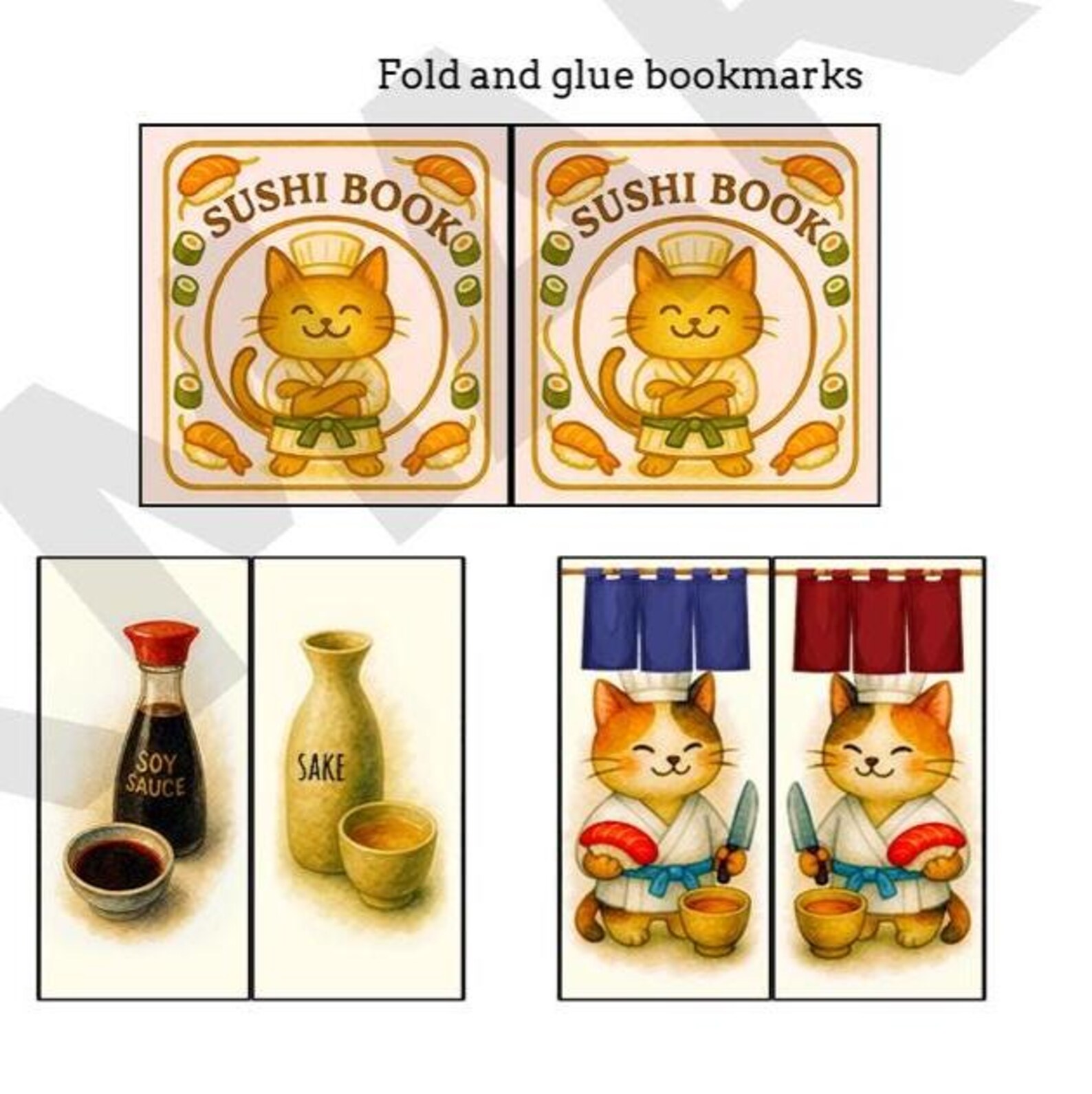 NIGIRI SUSHI COOKBOOK - Printable Miniature Cookbook - Etsy