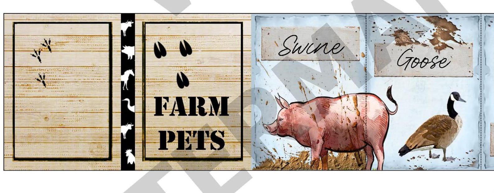 PETS - A Set of 4 Printable Miniature Animals/ Pet-themed Books - Etsy