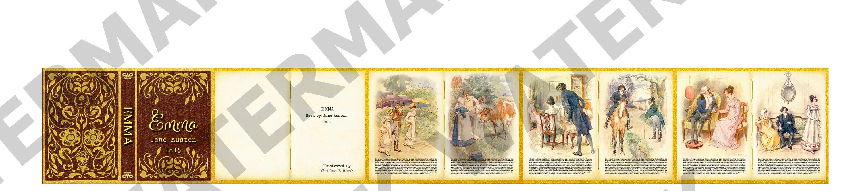 EMMA - Printable Miniature Jane Austen's Vintage Illustrated Novel With ...