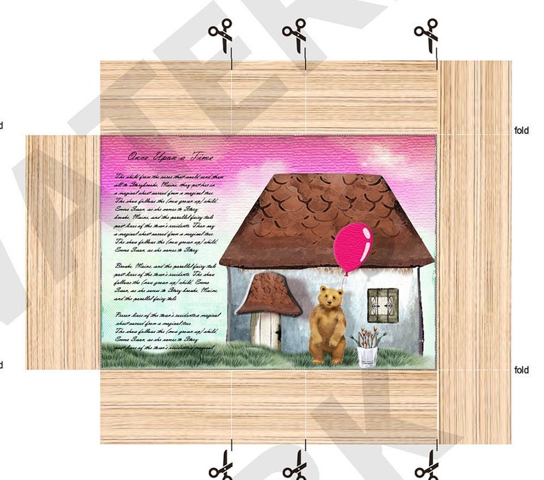 A Set of 6 Printable Dollhouse Oversize Home Book Covers - Etsy