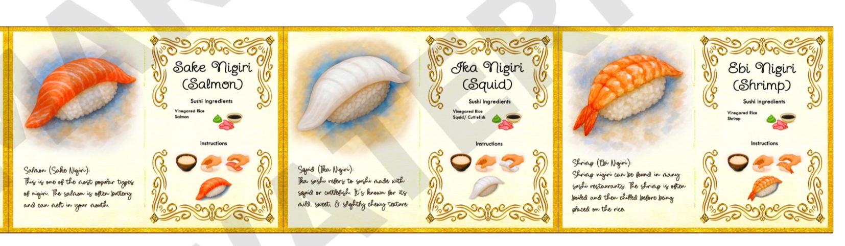 NIGIRI SUSHI COOKBOOK - Printable Miniature Cookbook - Etsy