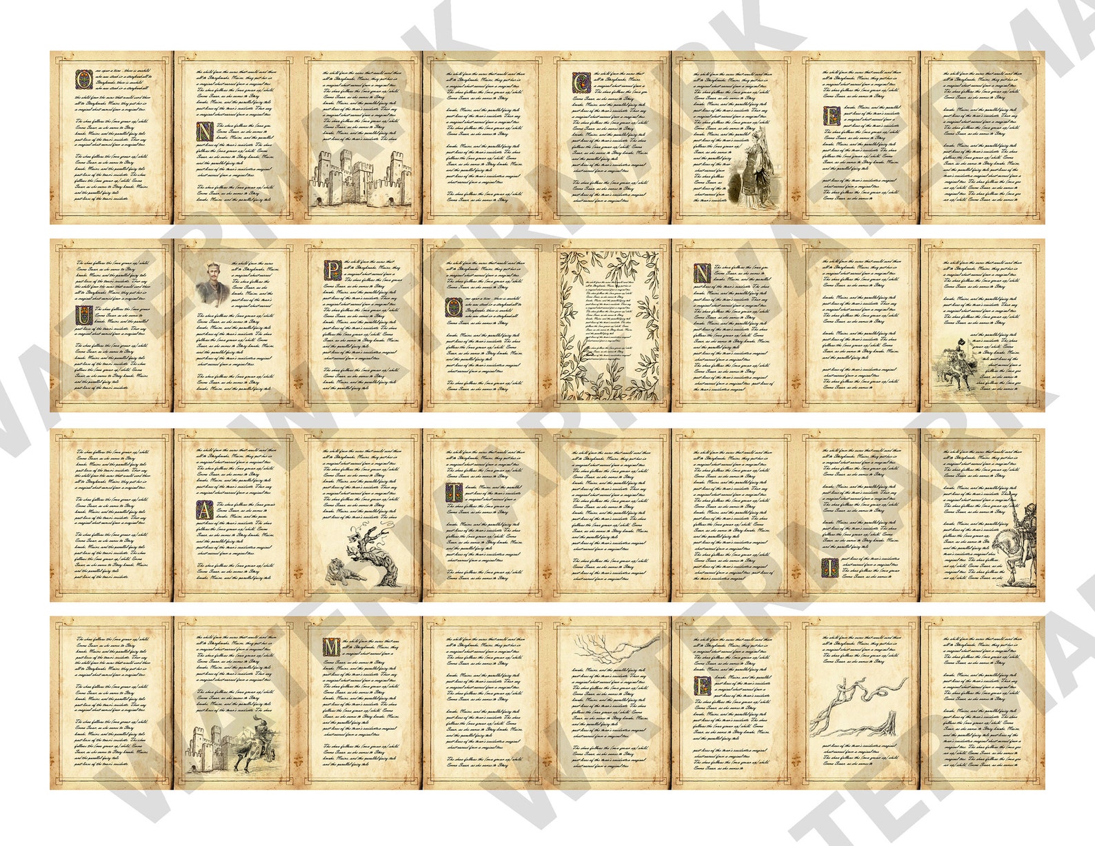CHILDREN'S BOOKS - A Set of 12 Printable Children's Miniature Book ...