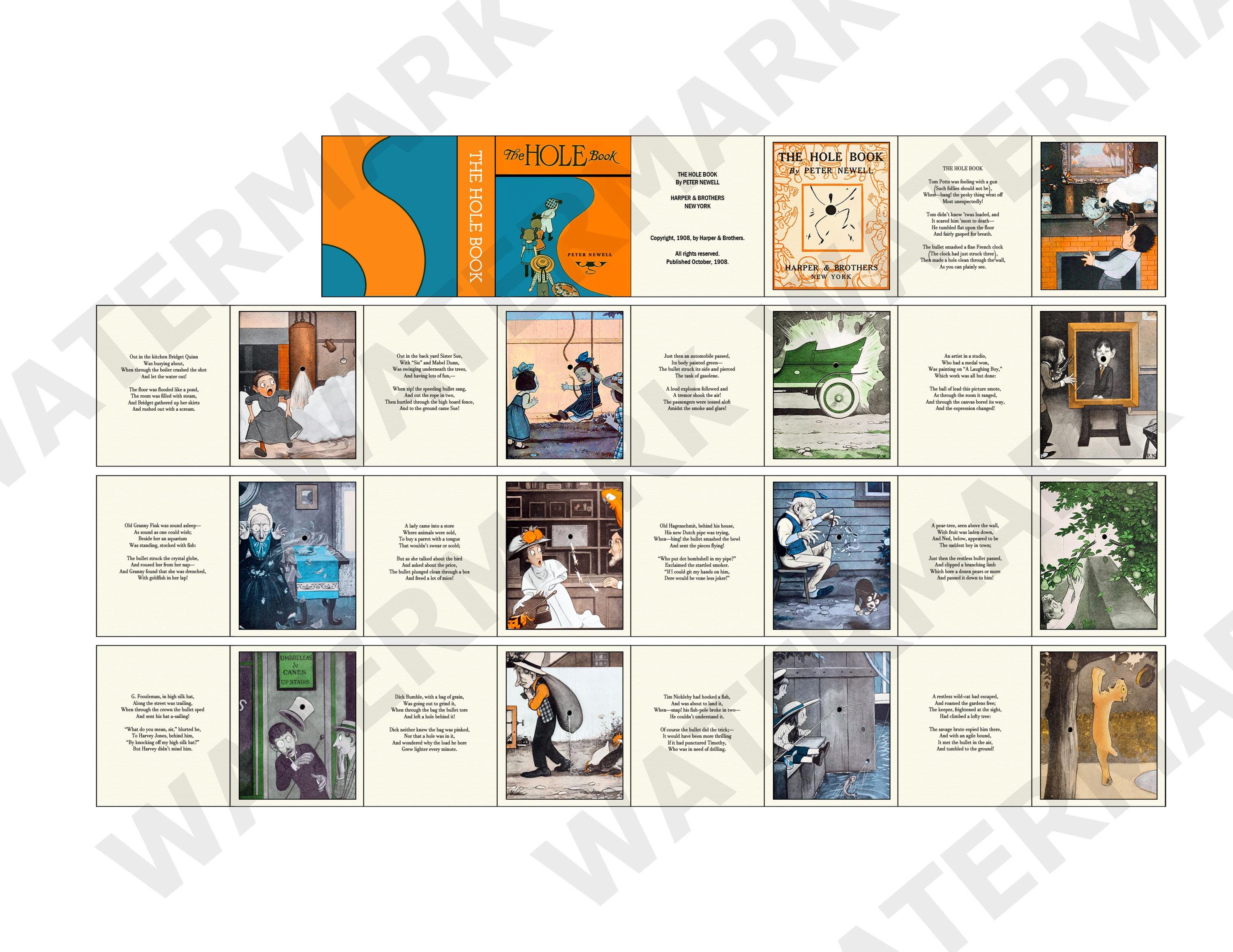 THE HOLE BOOK - A Printable Miniature Classic Book - Etsy