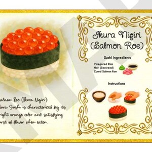 NIGIRI SUSHI COOKBOOK - Printable Miniature Cookbook - Etsy