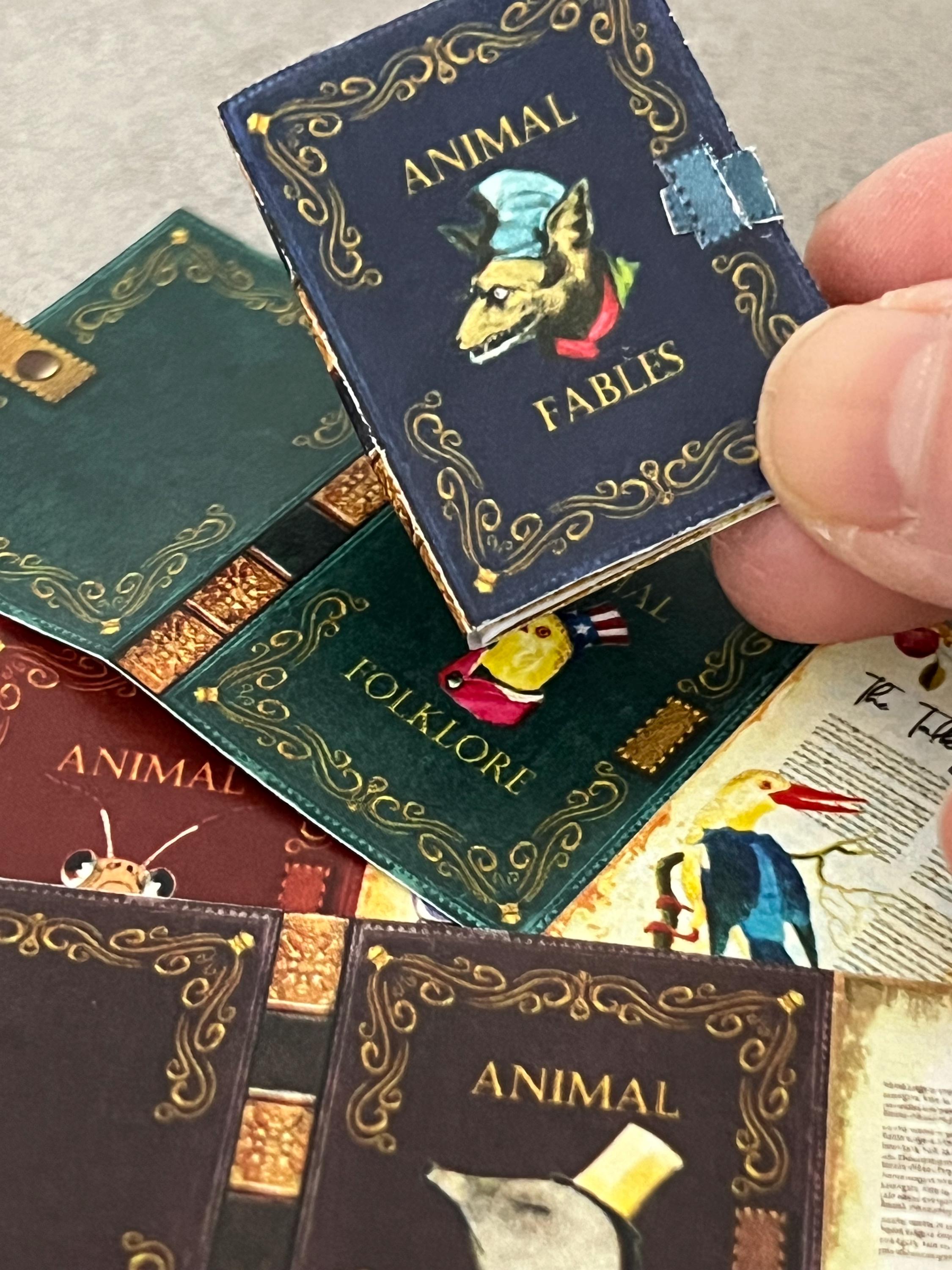 ANIMAL TALES - A Set of 4 Miniature Printables Dollhouse Books - Etsy