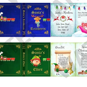 SANTA CLAUS - A Set of 4 Printable Miniature Santa-themed Books Scale 1 ...