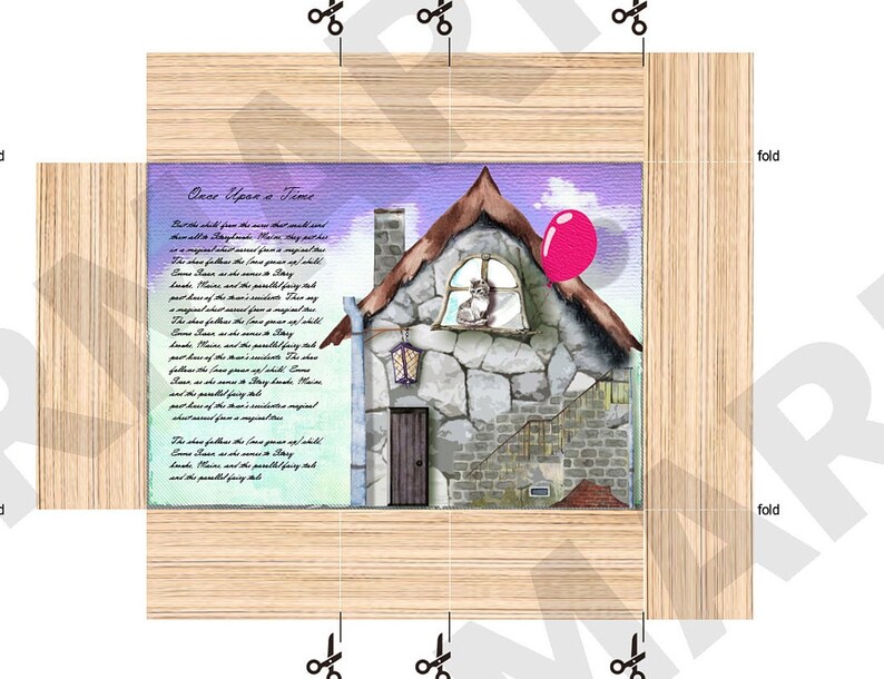 A Set of 6 Printable Dollhouse Oversize Home Book Covers - Etsy