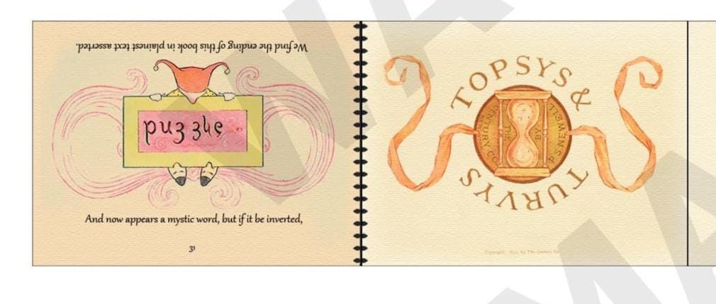TOPSYS & TURVYS - A Printable Miniature Classic Book - Etsy