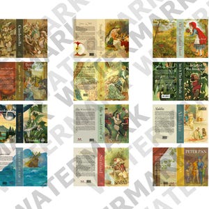 CHILDREN'S BOOKS - A Set of 12 Printable Children's Miniature Book ...