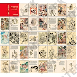 PINOCCHIO - A Printable Miniature Classic Book - Etsy