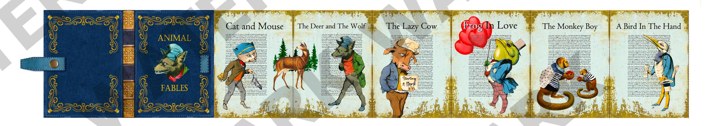 ANIMAL TALES - A Set of 4 Miniature Printables Dollhouse Books - Etsy