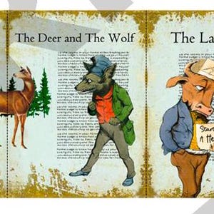 ANIMAL TALES - A Set of 4 Miniature Printables Dollhouse Books - Etsy