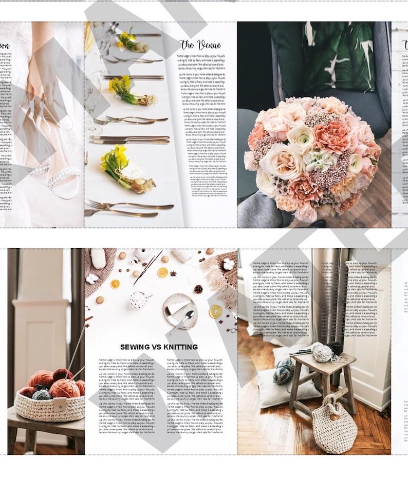 A Set of 4 Printable Assorted Dollhouse Miniature Magazines - Etsy