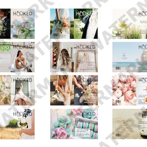 HOOKED - A Set of 12 Miniature Printables Wedding-themed Magazine ...