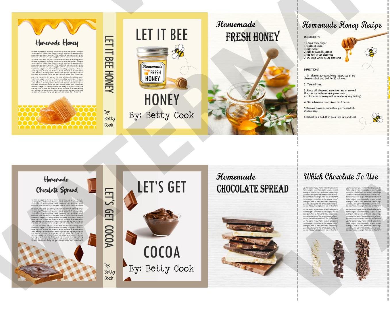 LET'S JAM COOKBOOKS - A Set of 4 Printable Miniature Cookbooks - Etsy