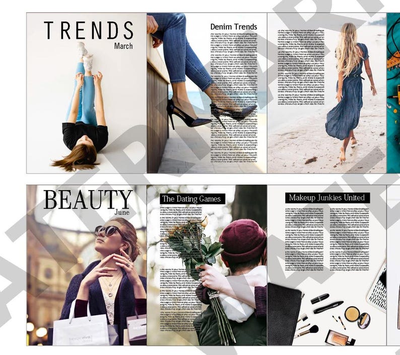 FASHION VARIETY - A Set of 4 Printable Miniature Assorted Fashion ...