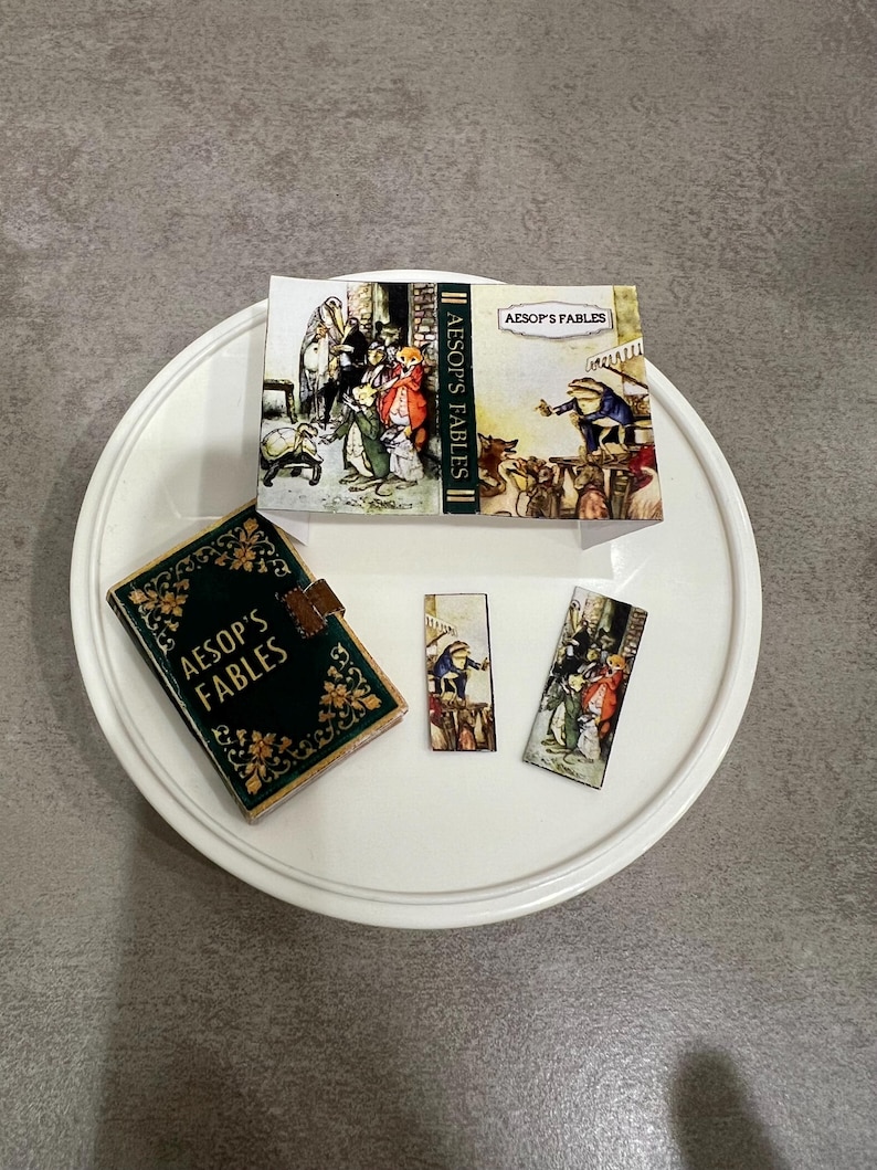 AESOP'S FABLES - A Printable Miniature Illustrated Book With Sleeve and ...