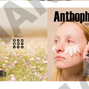 A Set of 12 ANTHOPHILE Printable Dollhouse Miniature Magazine Covers - Etsy