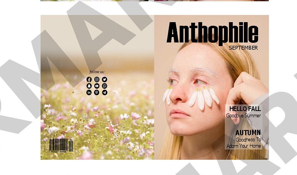 A Set of 12 ANTHOPHILE Printable Dollhouse Miniature Magazine Covers - Etsy