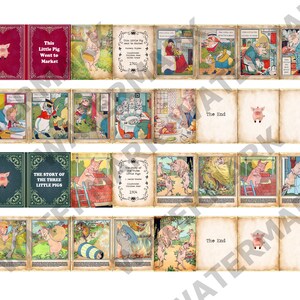 CLASSIC PIG STORIES - A Set of 4 Printable Miniature Books - Etsy