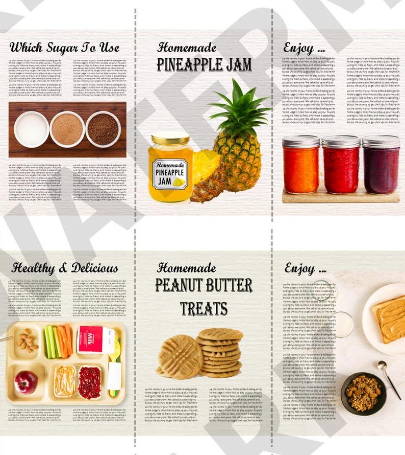 LET'S JAM COOKBOOKS - A Set of 4 Printable Miniature Cookbooks - Etsy