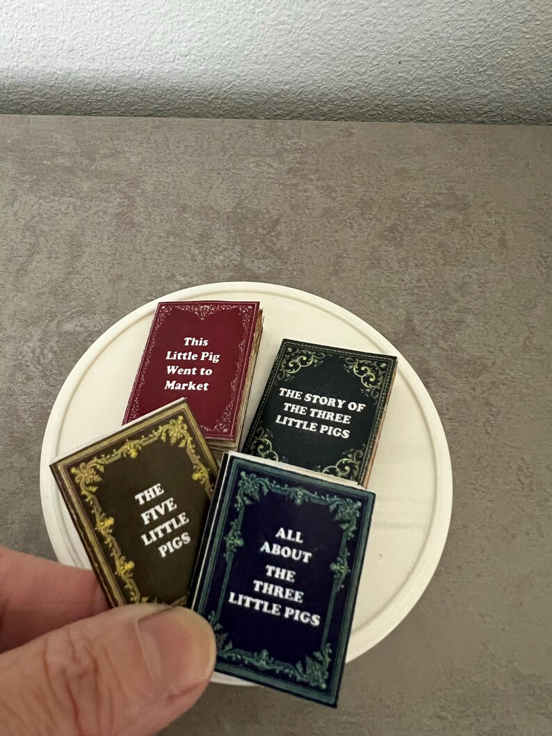 CLASSIC PIG STORIES - A Set of 4 Printable Miniature Books - Etsy