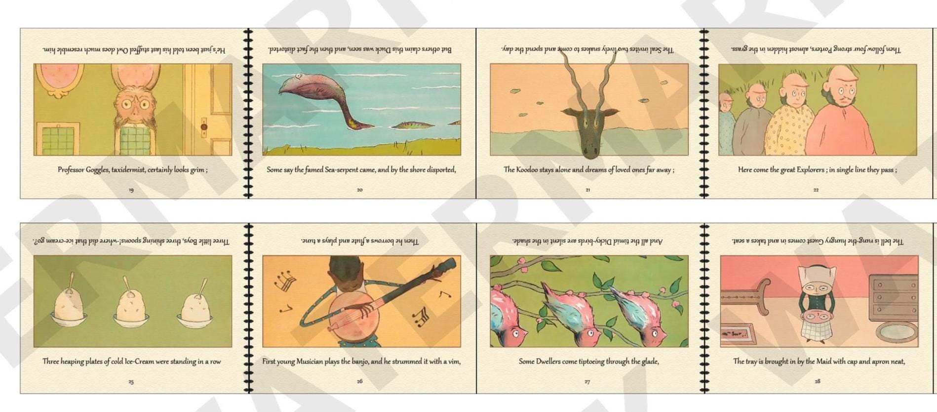 TOPSYS & TURVYS - A Printable Miniature Classic Book - Etsy
