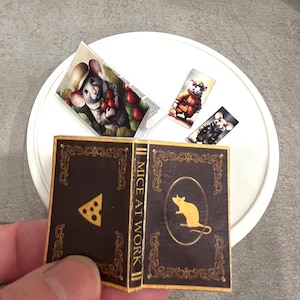 MICE AT WORK - A Printable Miniature Illustrated Book With Sleeve and ...