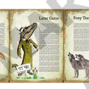 ANIMAL TALES - A Set of 4 Miniature Printables Dollhouse Books - Etsy