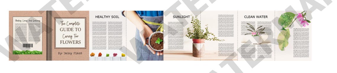 FLOWER BOOKS & SEEDS Packets: Miniature Printable Set - Etsy
