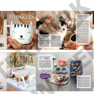 ASSORTED PETS - A Set of 4 Miniature Printables Pet Magazines - Etsy