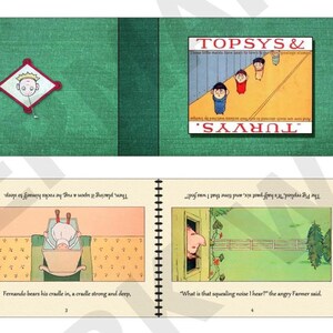 TOPSYS & TURVYS - A Printable Miniature Classic Book - Etsy
