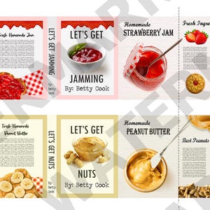 LET'S JAM COOKBOOKS - A Set of 4 Printable Miniature Cookbooks - Etsy
