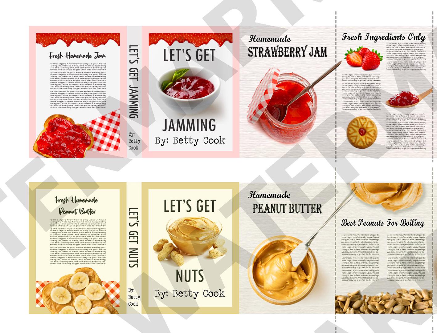 LET'S JAM COOKBOOKS - A Set of 4 Printable Miniature Cookbooks - Etsy