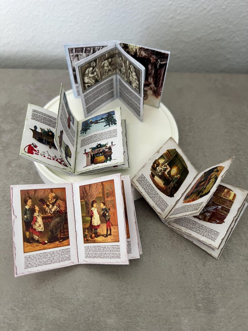 CLASSIC CHRISTMAS - A Set of 4 Printable Miniature Classic Christmas ...