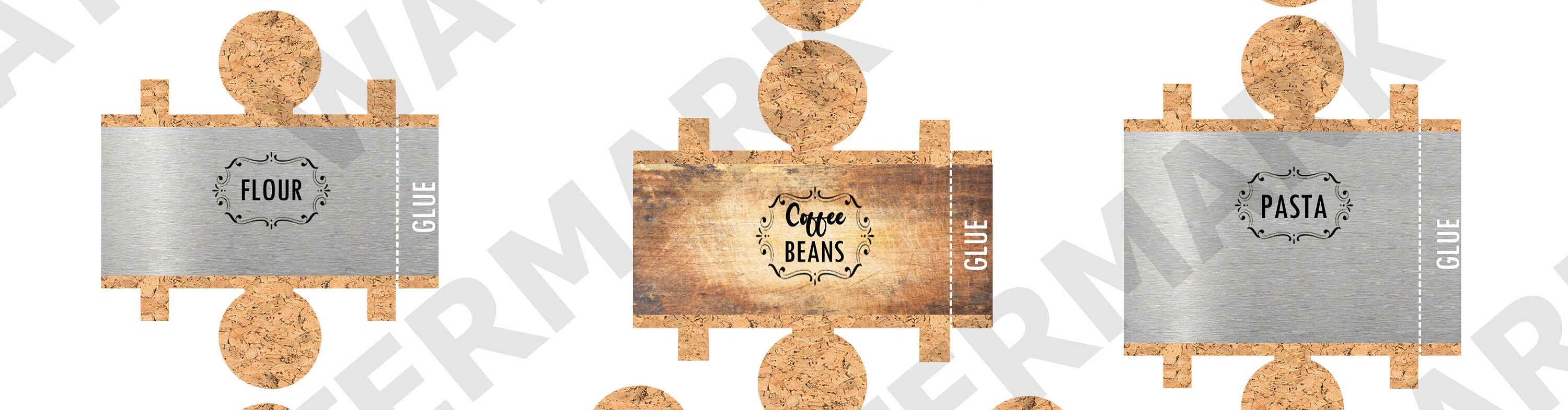A Set of 9 Printable Miniature Canisters 1:6 Scale - Etsy