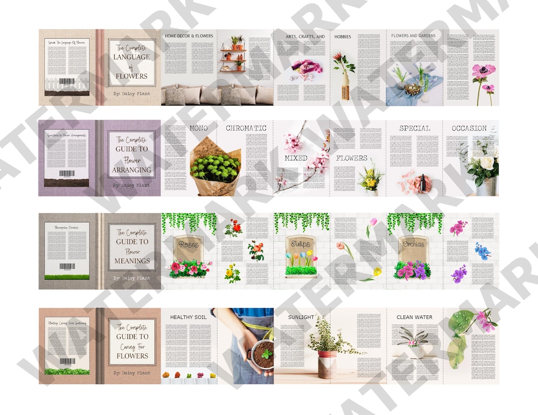 FLOWER BOOKS & SEEDS Packets: Miniature Printable Set - Etsy