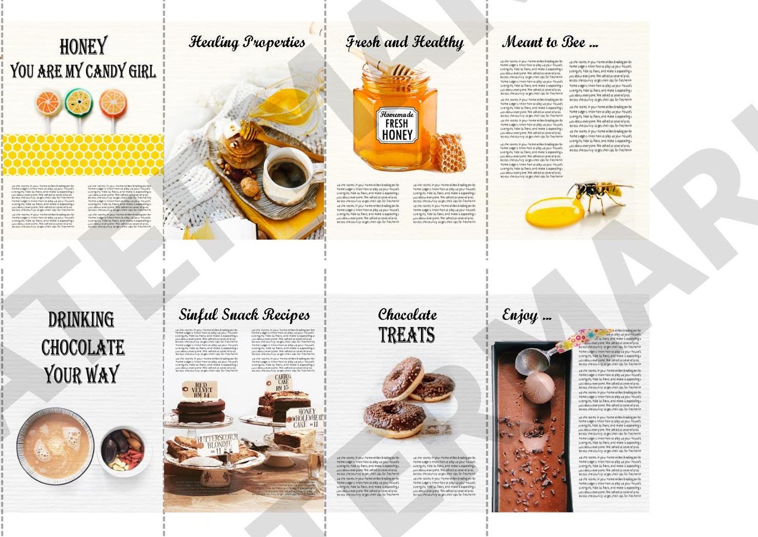 LET'S JAM COOKBOOKS - A Set of 4 Printable Miniature Cookbooks - Etsy