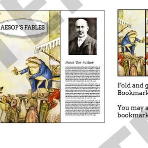 AESOP'S FABLES - A Printable Miniature Illustrated Book With Sleeve and ...