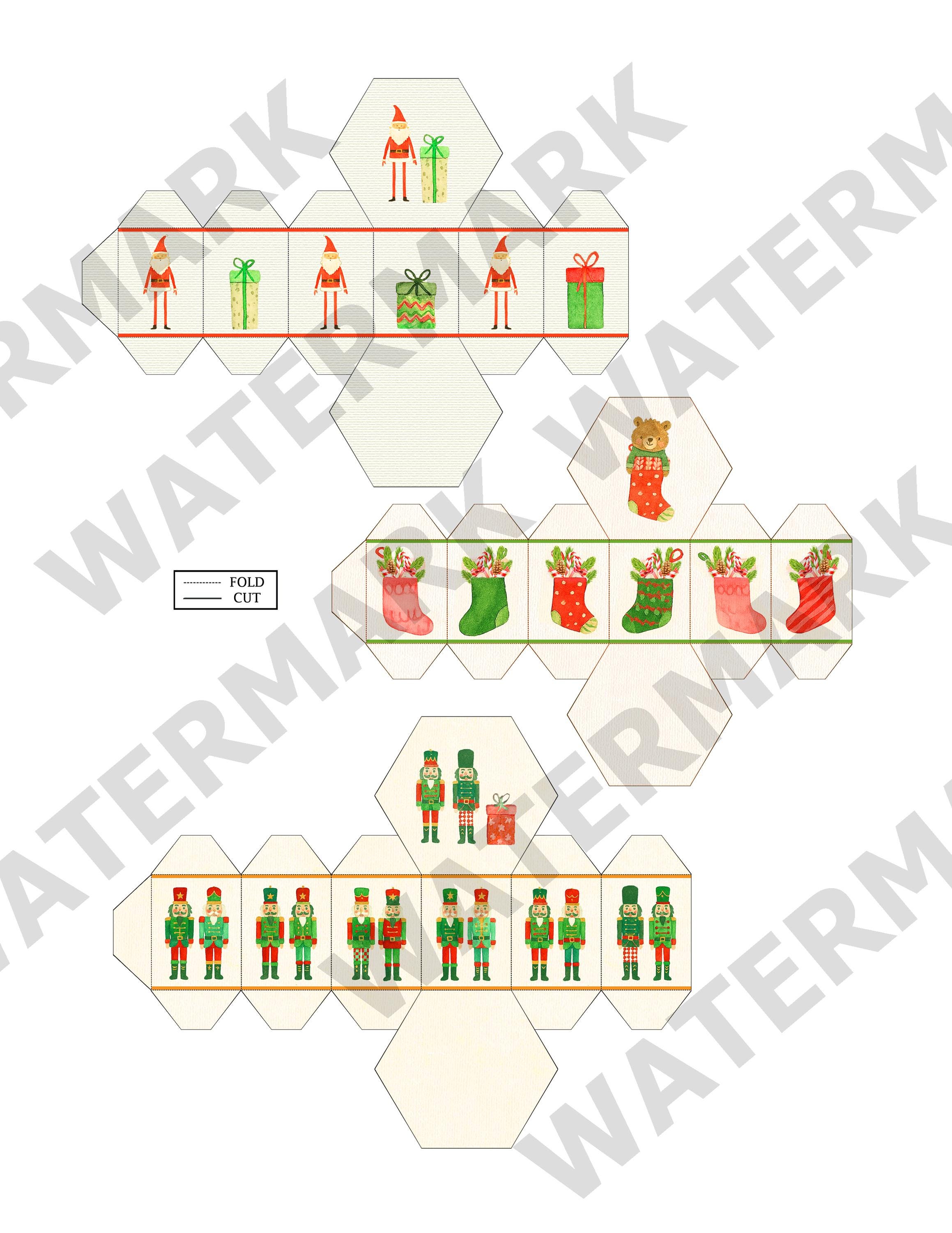 WOODLAND CHRISTMAS BOXES - (20 Plus) Downloadable Miniature Christmas ...
