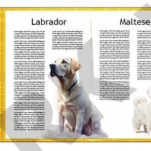 DOG ENCYCLOPEDIA - A Printable Miniature Illustrated Book With Sleeve ...