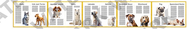 DOG ENCYCLOPEDIA - A Printable Miniature Illustrated Book With Sleeve ...