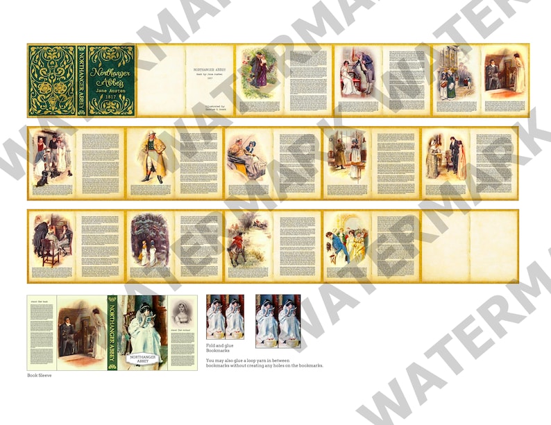 NORTHANGER ABBEY - Printable Miniature Jane Austen's Illustrated Novel ...