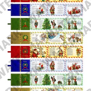 A Set of 4 Printable Miniature Vintage Christmas Books - Etsy
