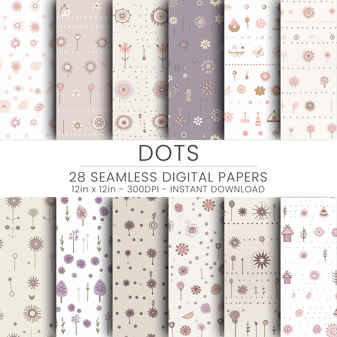 28 Dots Digital Paper Collection Modern Craftsmanship,high Quality JPG ...